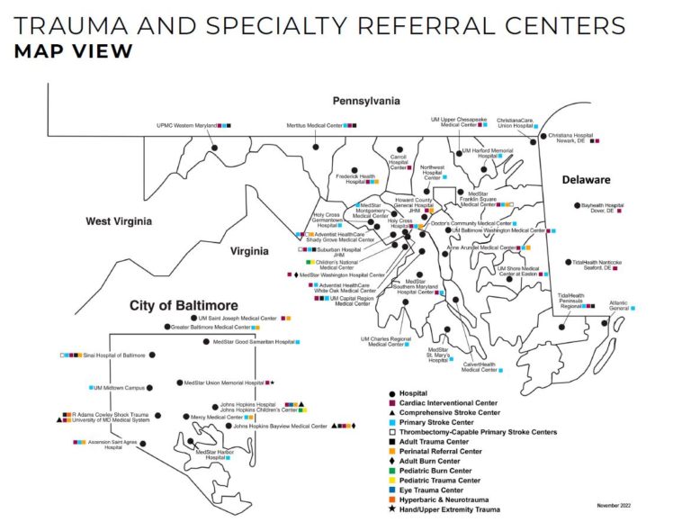 Trauma Centers - Maryland TraumaNET